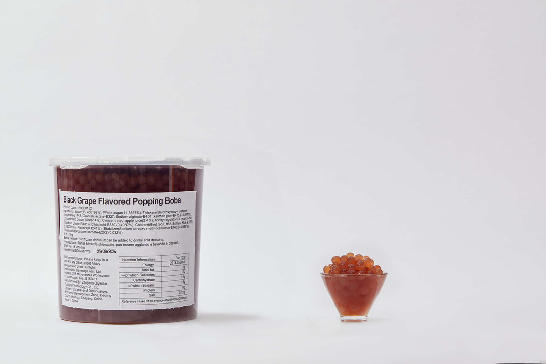 Black Grape Flavoured Popping Boba – Next Gen Boba - UK's Leading ...